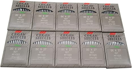 Teamwork Organ Needle - 100 Organ B27 DCX27 Overlock Serger Sewing Machine Needles (Needle Size ...