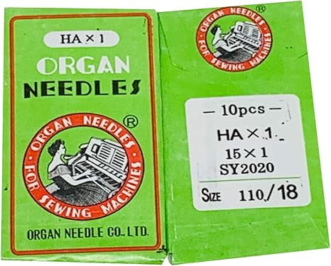 Teamwork Organ Sewing Machine Needles Home-use Size 110/18-10 pcs per ...