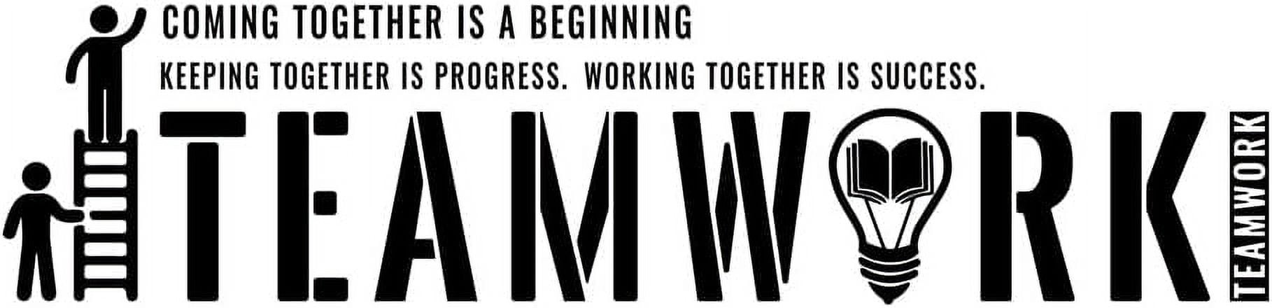 Teamwork Quotes Wall Decal Office Decor Inspirational Wall Sticker ...