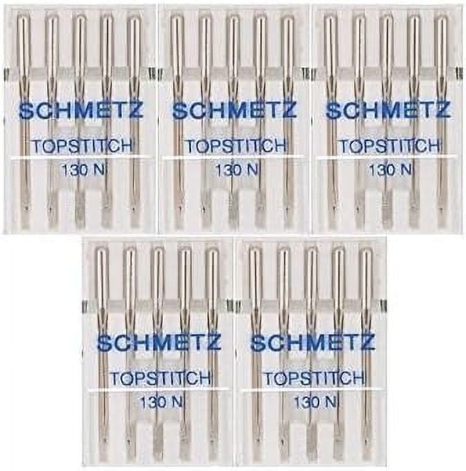 Teamwork SCHMETZ 25 Topstitch Sewing Machine Needles 130 N Size 90/14 ...