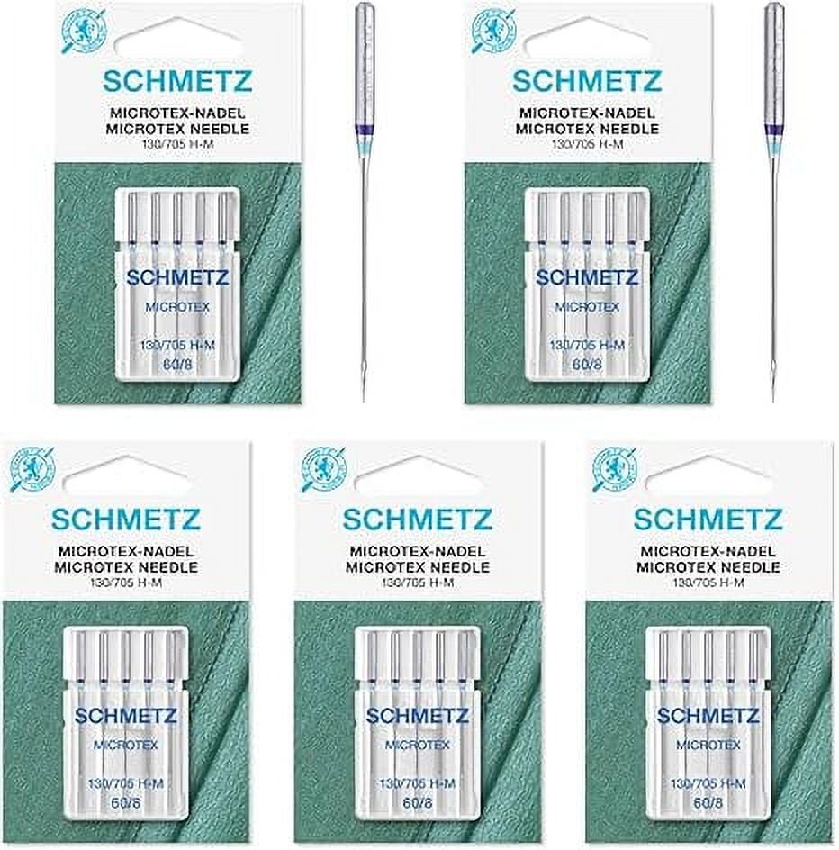 Teamwork SCHMETZ Microtex Sharp Sewing Machine Needles - Quilting & Topstitching Supplies, Size ...