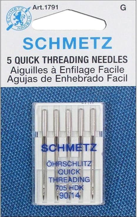 Teamwork SCHMETZ Quick Threading (705 HDK) Sewing Machine Needles ...
