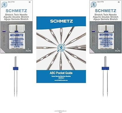 Teamwork SCHMETZ Stretch Twin Sewing Machine Needle Combo Pack (2 ...