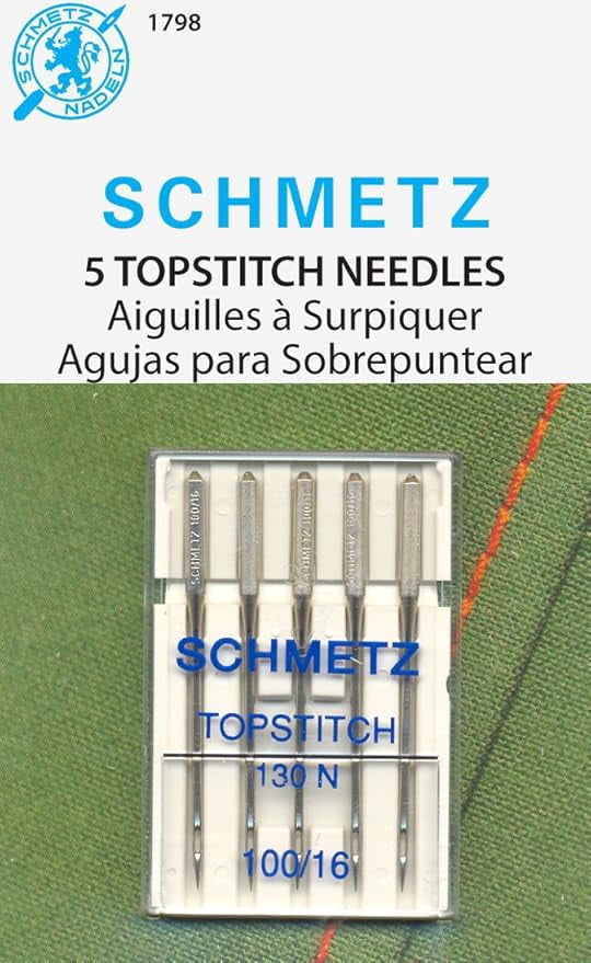 Teamwork SCHMETZ Topstitch (130 N) Sewing Machine Needles - Carded ...