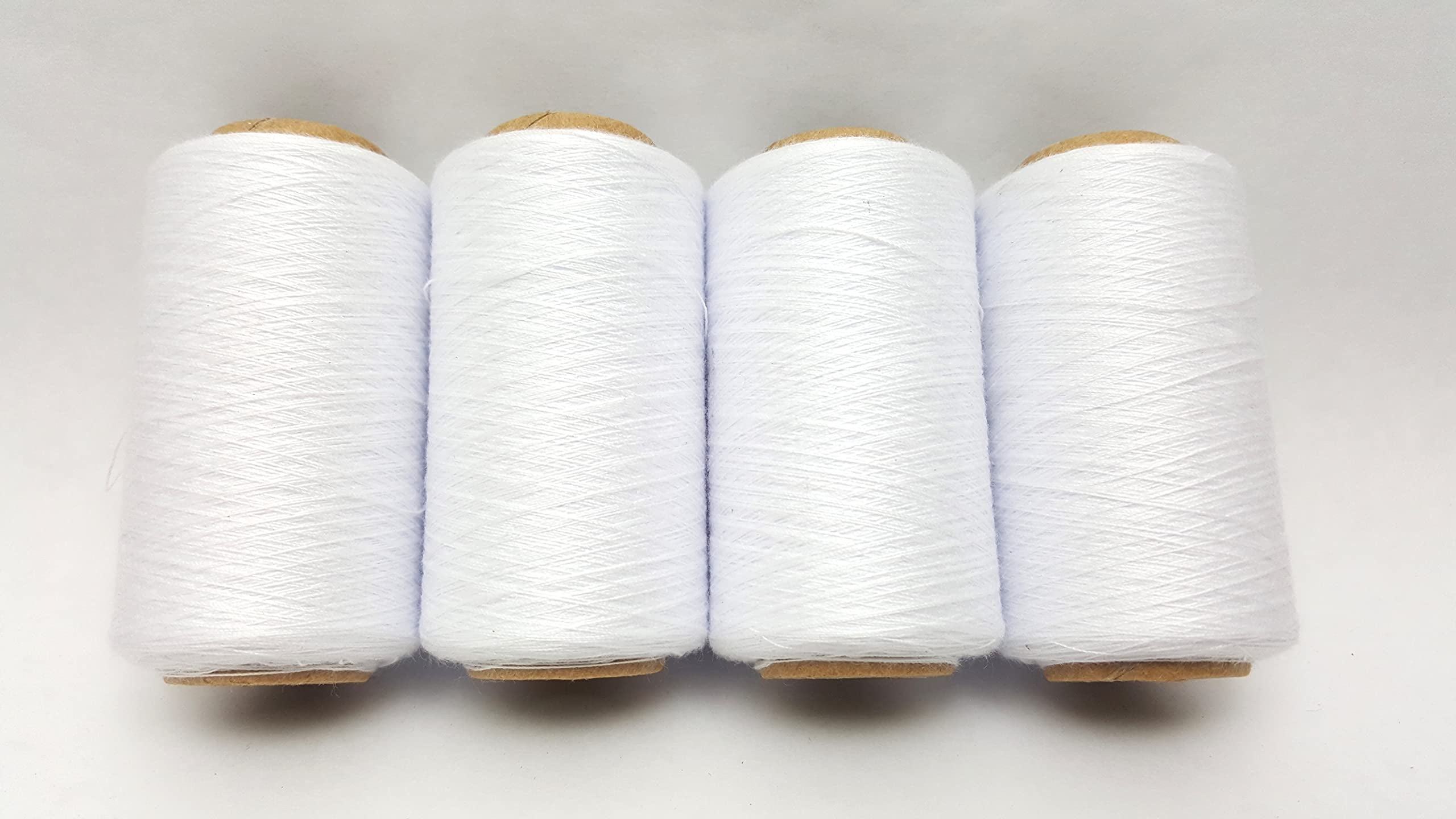 Teamwork SPUN POLYESTER SERGER & QUILTING THREAD - WHITE STANDARD SIZE ...