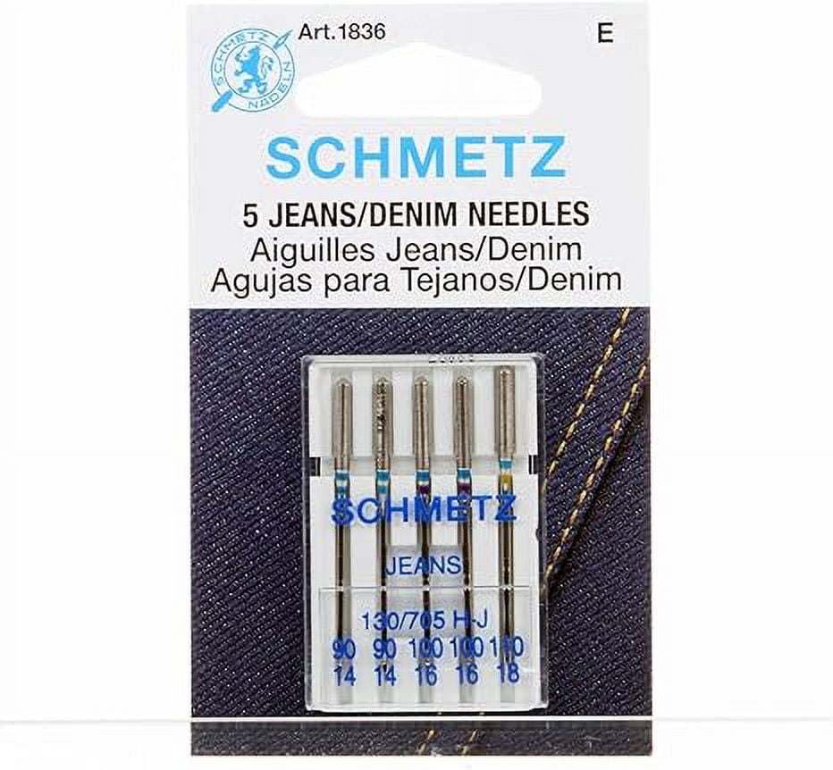 Teamwork Schmetz Denim Jeans Sewing Machine Needles System 130/705 ...