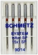 Teamwork Schmetz HAX1SP 15X1SP Special Super Stretch Serger Needles - 5 Pack (Size 90/14 ...
