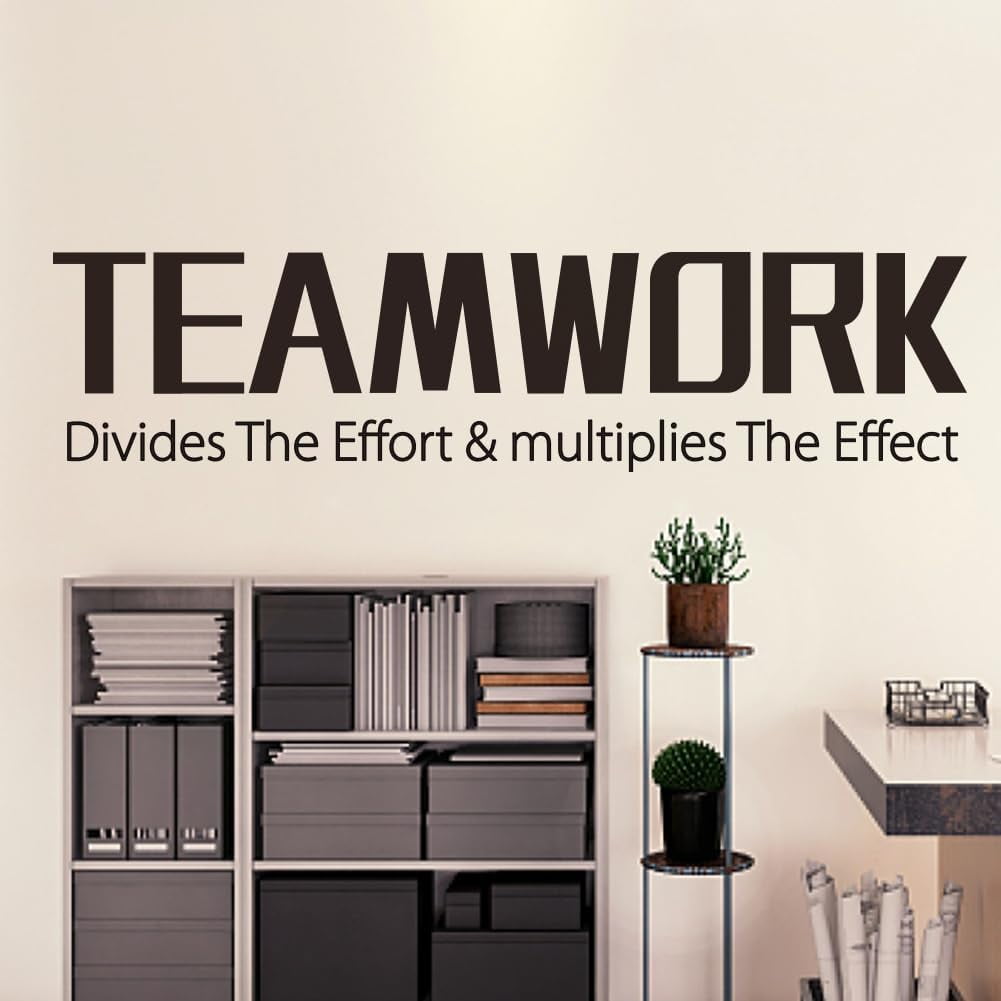 Teamwork Wall Sticker Inspirational Quotes Wall Decals Teamwork Wall ...