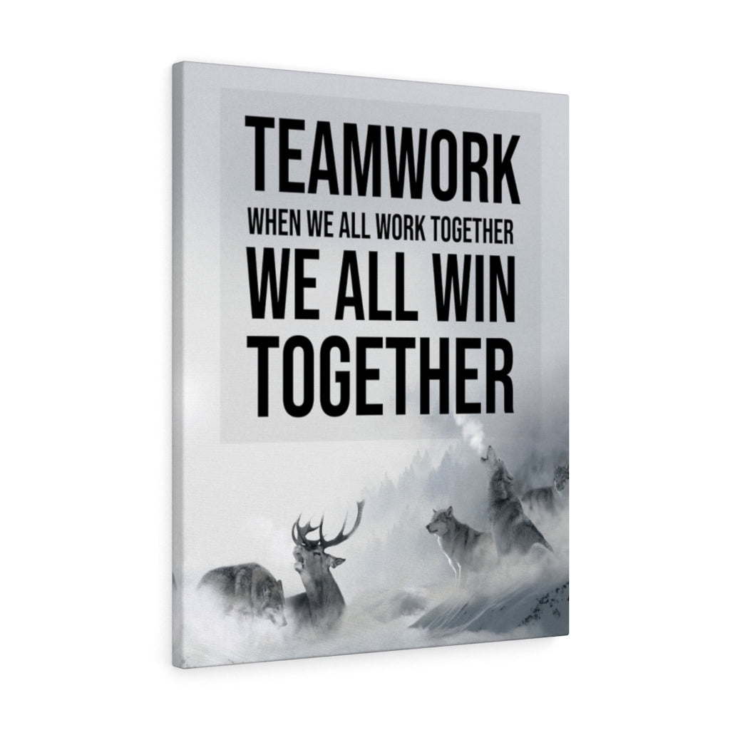 Teamwork of Wolves House Verse Home DecorInspiring Wall Art ...