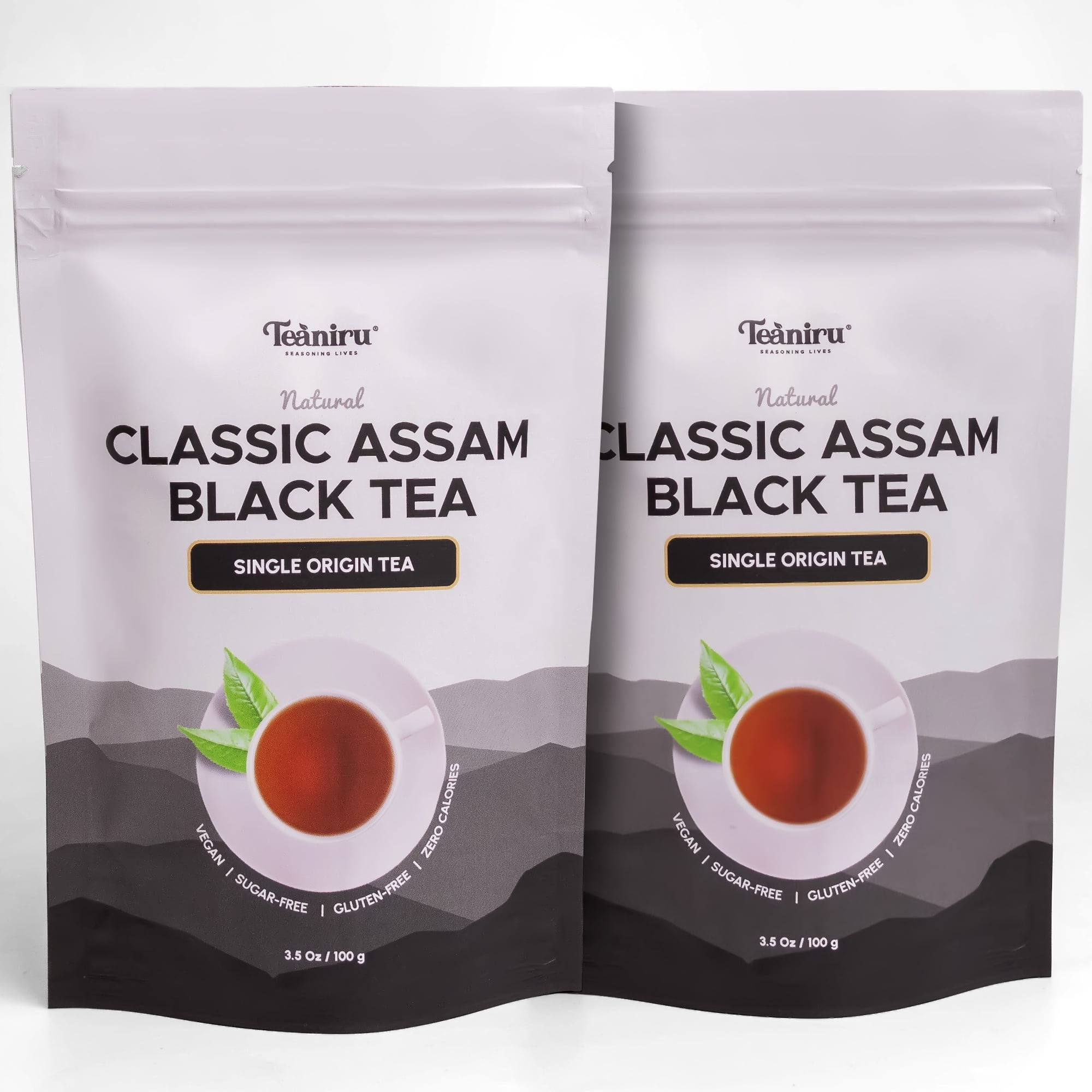 Teaniru, Classic Assam Black Tea - 3.5 oz (Pack of 2) | Assam Chai ...