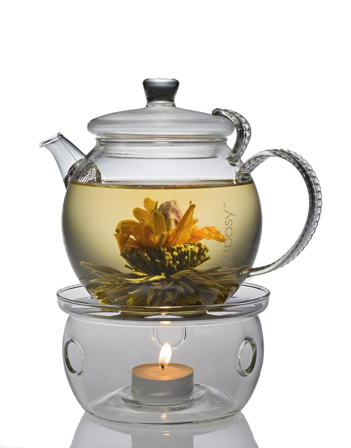 Teaposy Dream Gift Set with Blooming Teas, Teapot and Tea Warmer ...