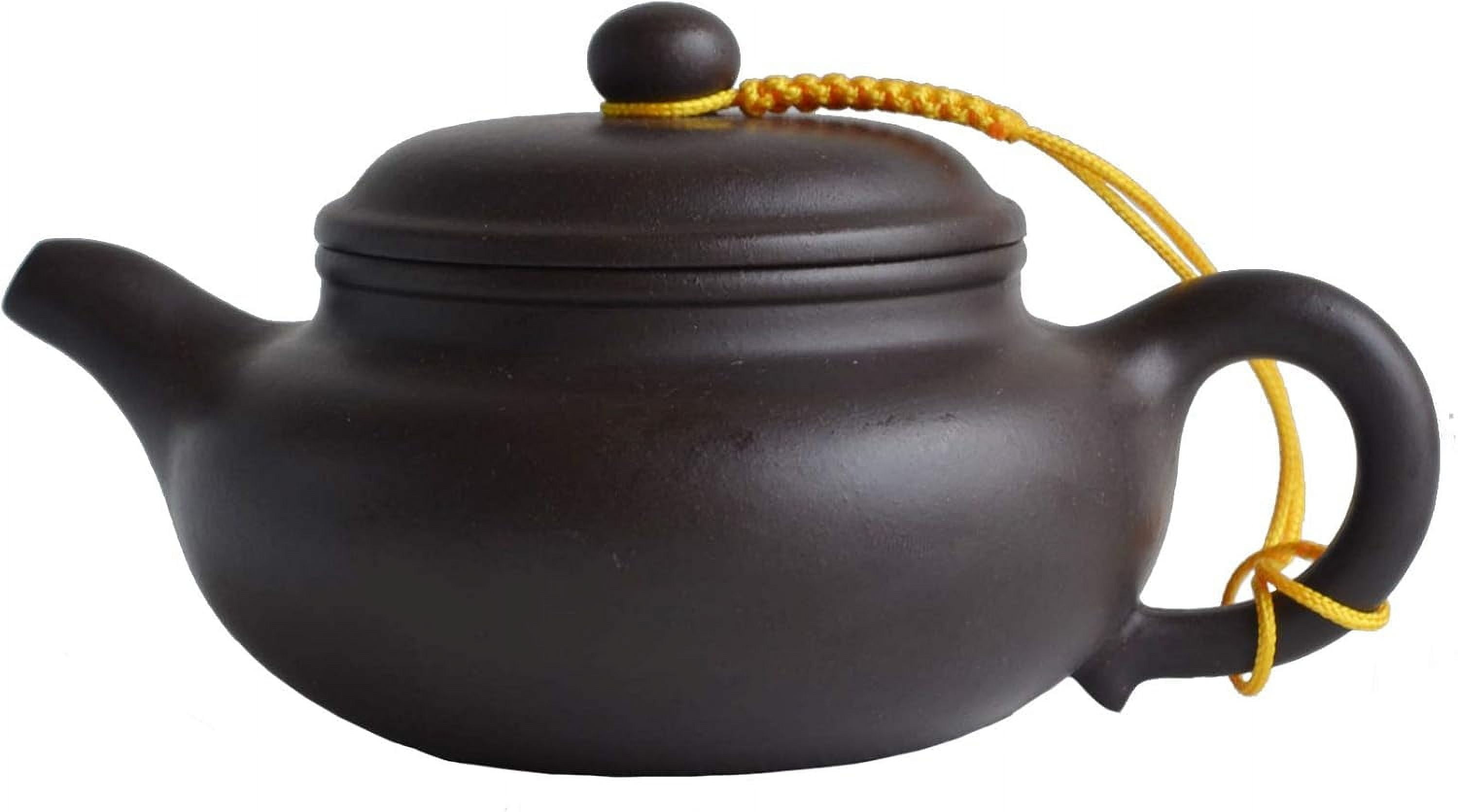 Teapot 8.2Oz Chinese Yixing Zisha Clay Pottery Handmade Fanggu Tea Pot ...