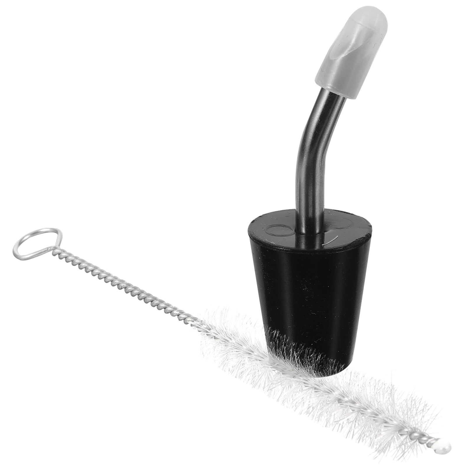 Teakettle Extension Spout with Brush Stainless Steel Teapot Pourer Set ...