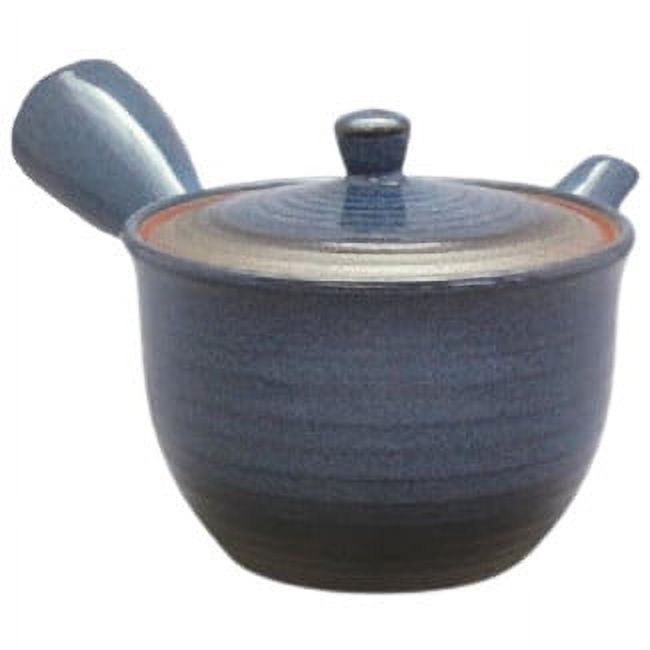 Teapot Kyusu Tokoname - SEISHO - Blue - 9 oz (270 ml) - Stainless Mesh - Blue Glaze - Walmart.com