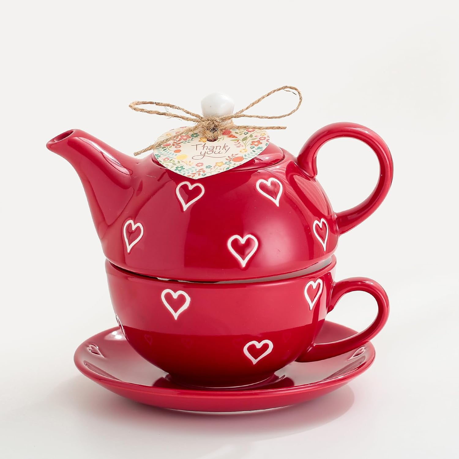 Teapot cup combo,Teapot and Teacup for One,Tea Cup and Saucer Set-Tea ...