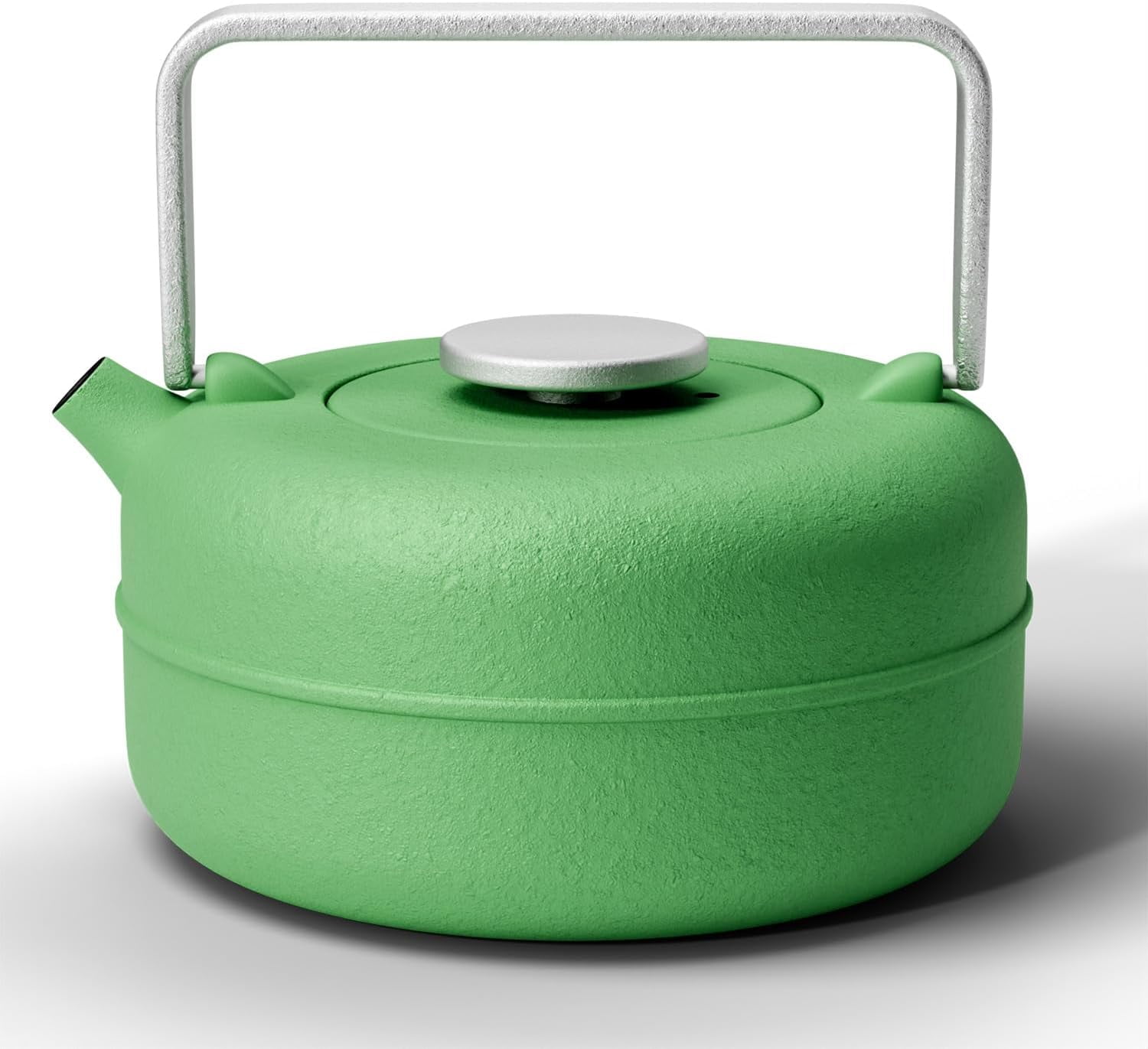 Teapot with detachable infuser, cast iron teapot, stove safe, three ...