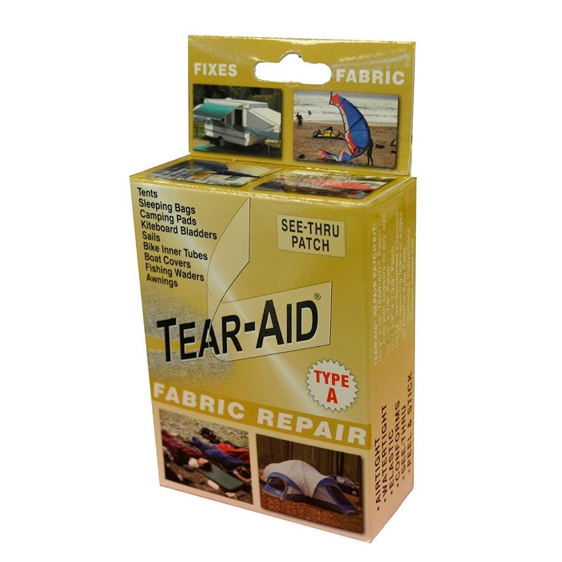 Tear-Aid D-KIT-A01-100 Fabric Repair Patch Kit, Type A, Each - Walmart.com