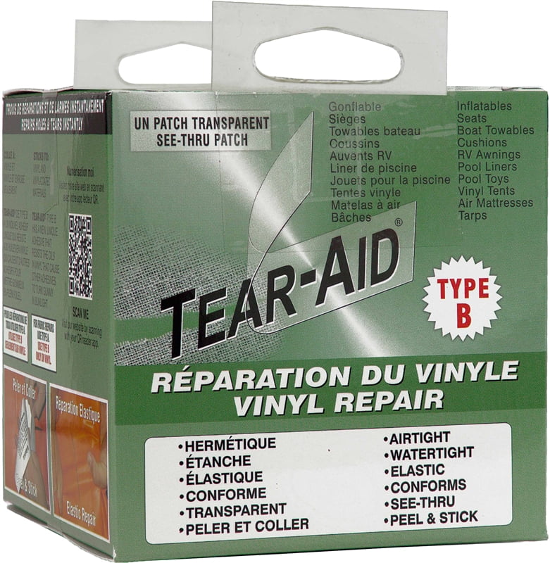 Tear-Aid Type B Vinyl Seat Repair Patch Kit for Long Lasting Fix ...