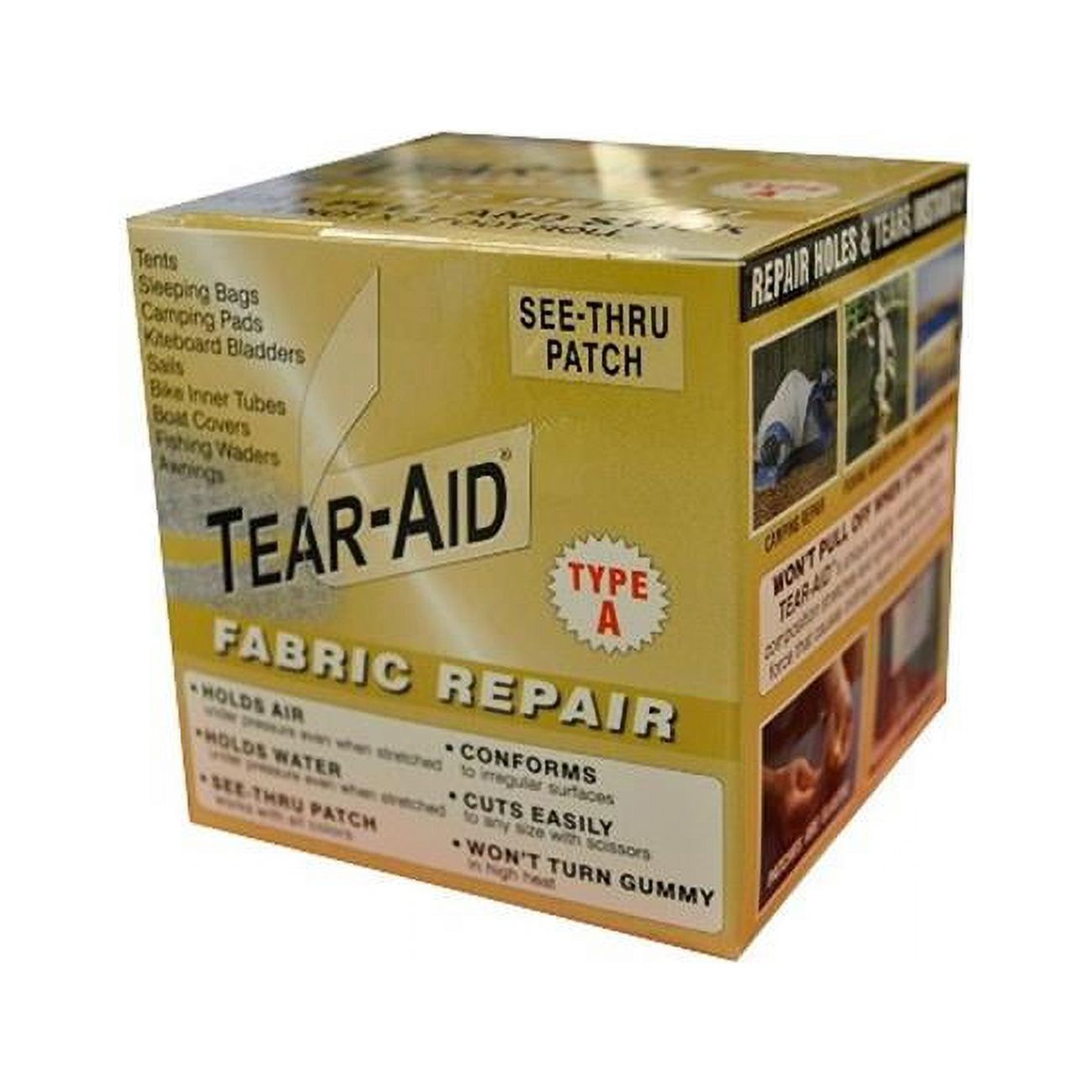 Tear-Aid Retail Roll 3 in. x 5 ft. Repair Patch, Fabric - Type A - Case ...