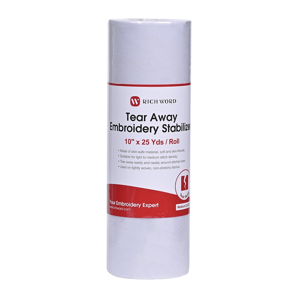 Tear Away Embroidery Machine Stabilizer roll package 2.0 oz 10in ...