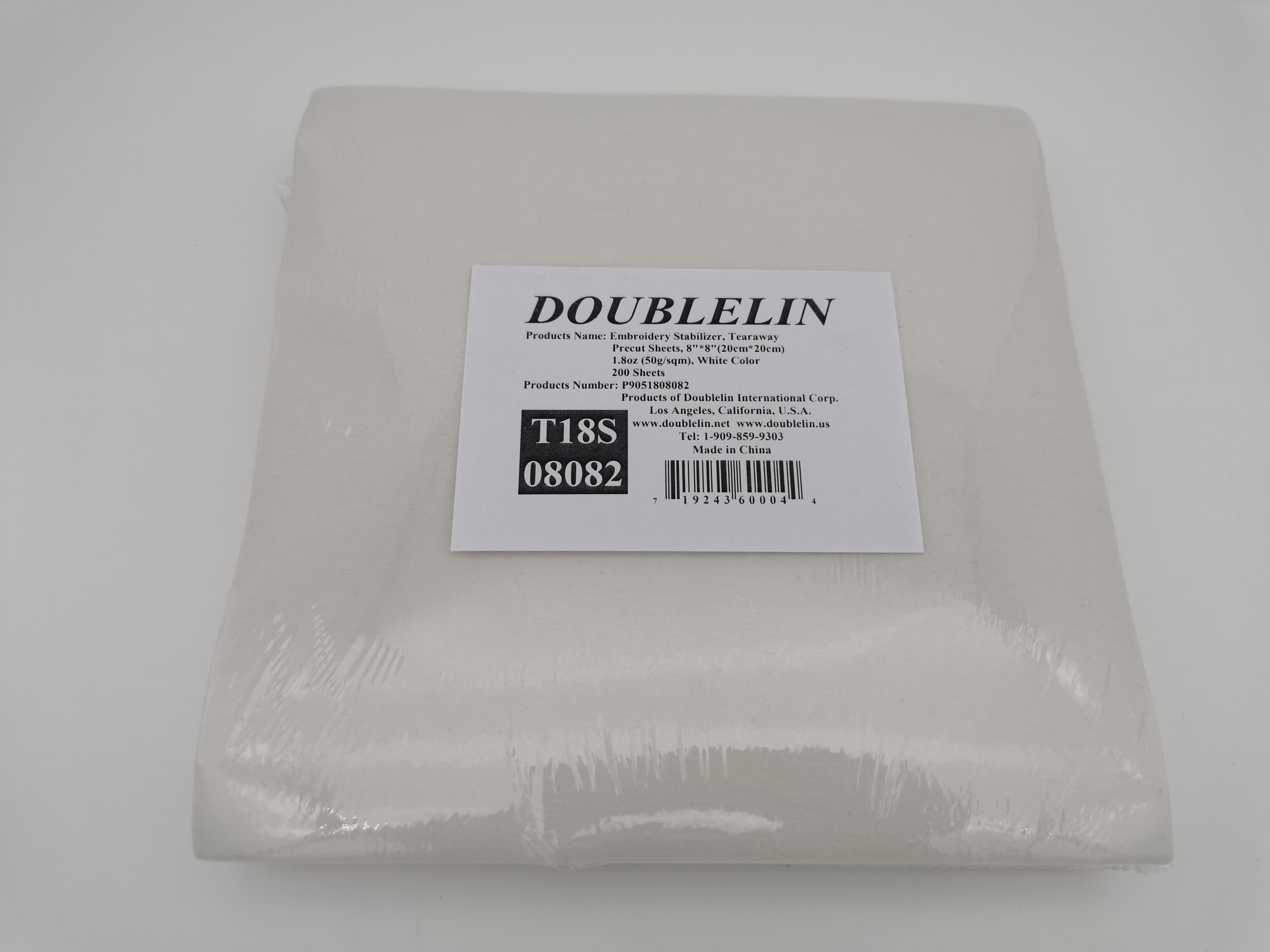 Tear Away Embroidery Stabilizer, Embroidery Backing, 1.8oz 8"x8" Sheets ...