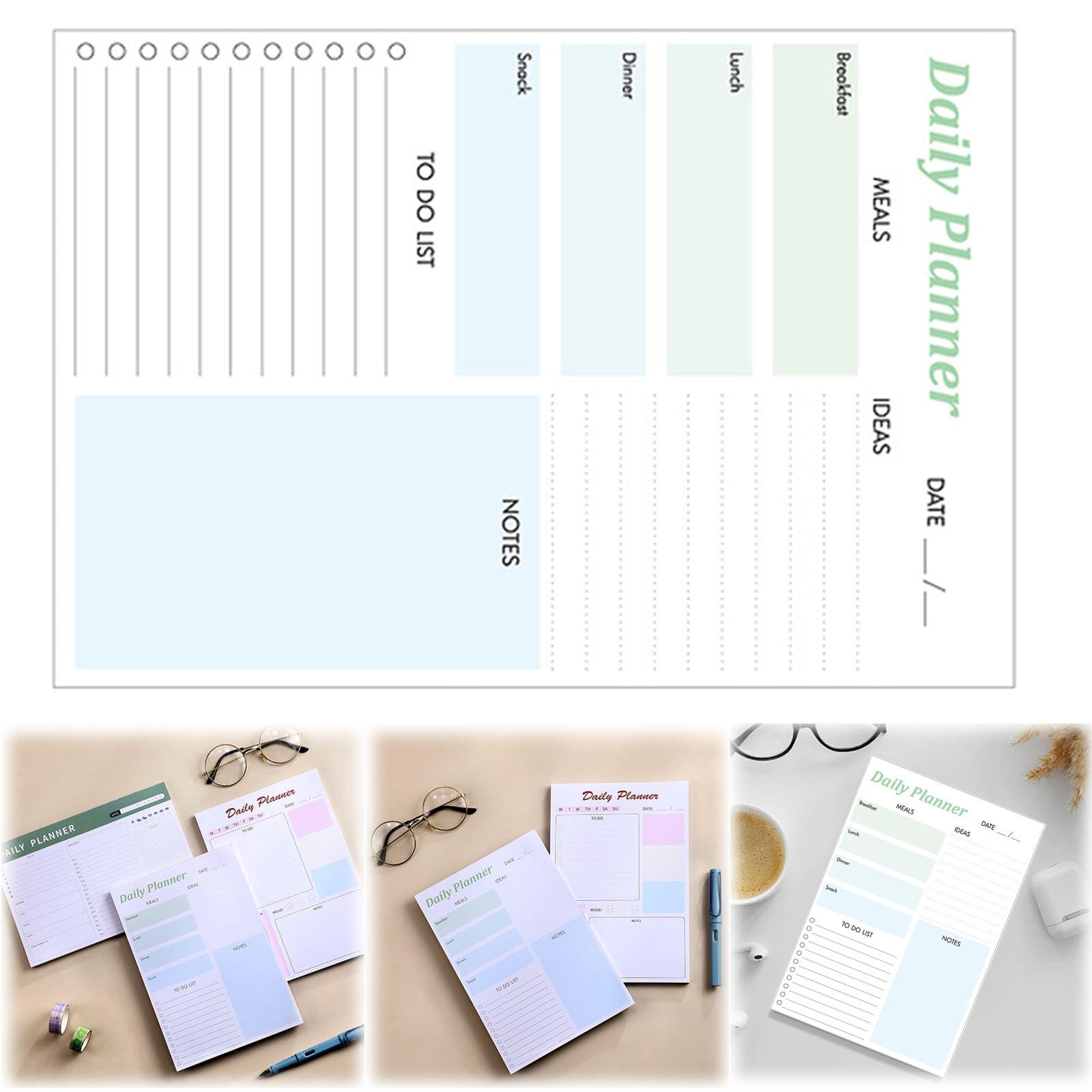 A Tear-Away Journal,Removable Daily Plan Memo Book Diary Book ...