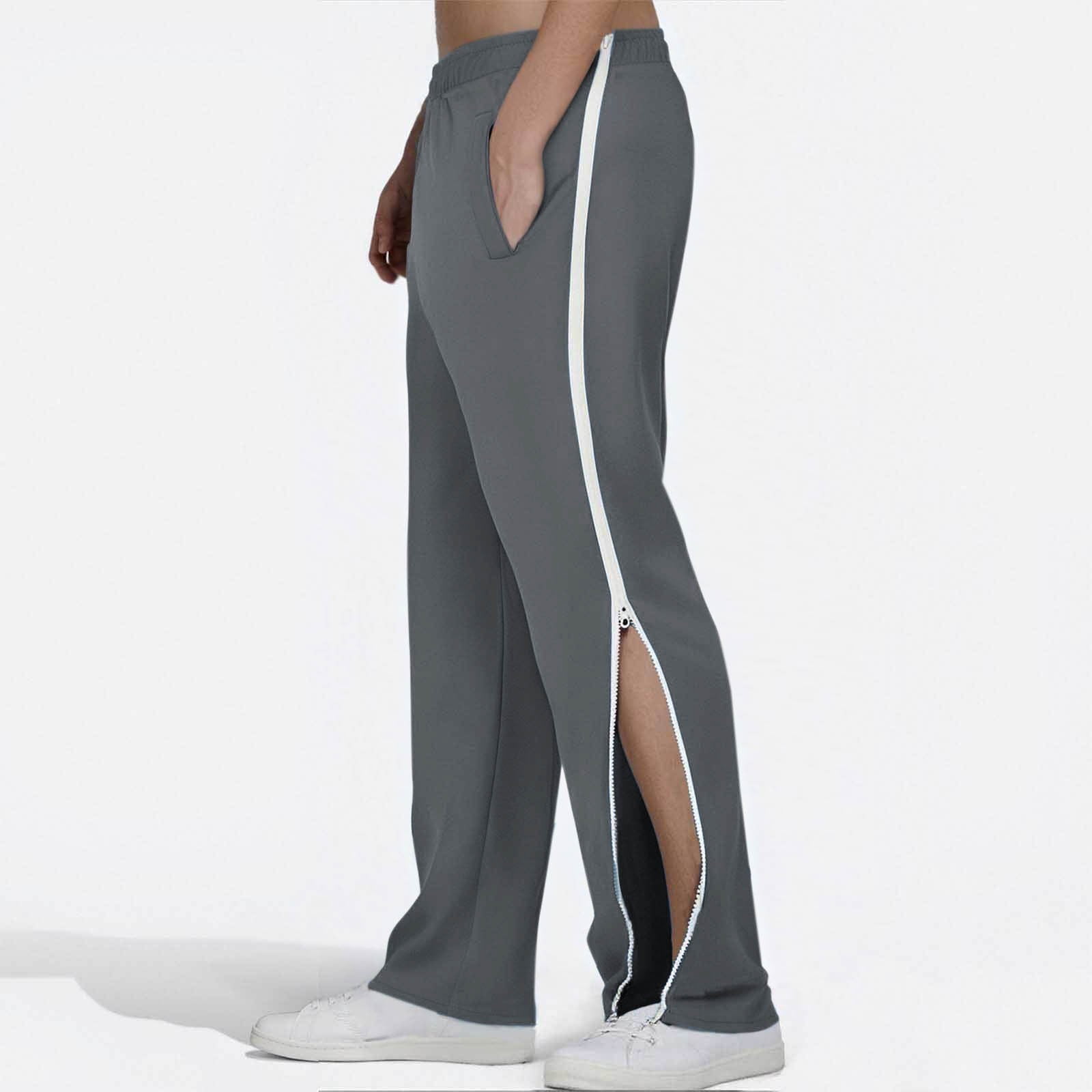 Tear Away Pants for Men Side Zipper Lightweight Pants Zip Leg ...