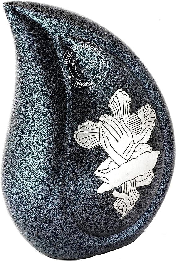 Tear Drop Adult Cremation Urn for Human Ashes - Handcrafted Funeral ...