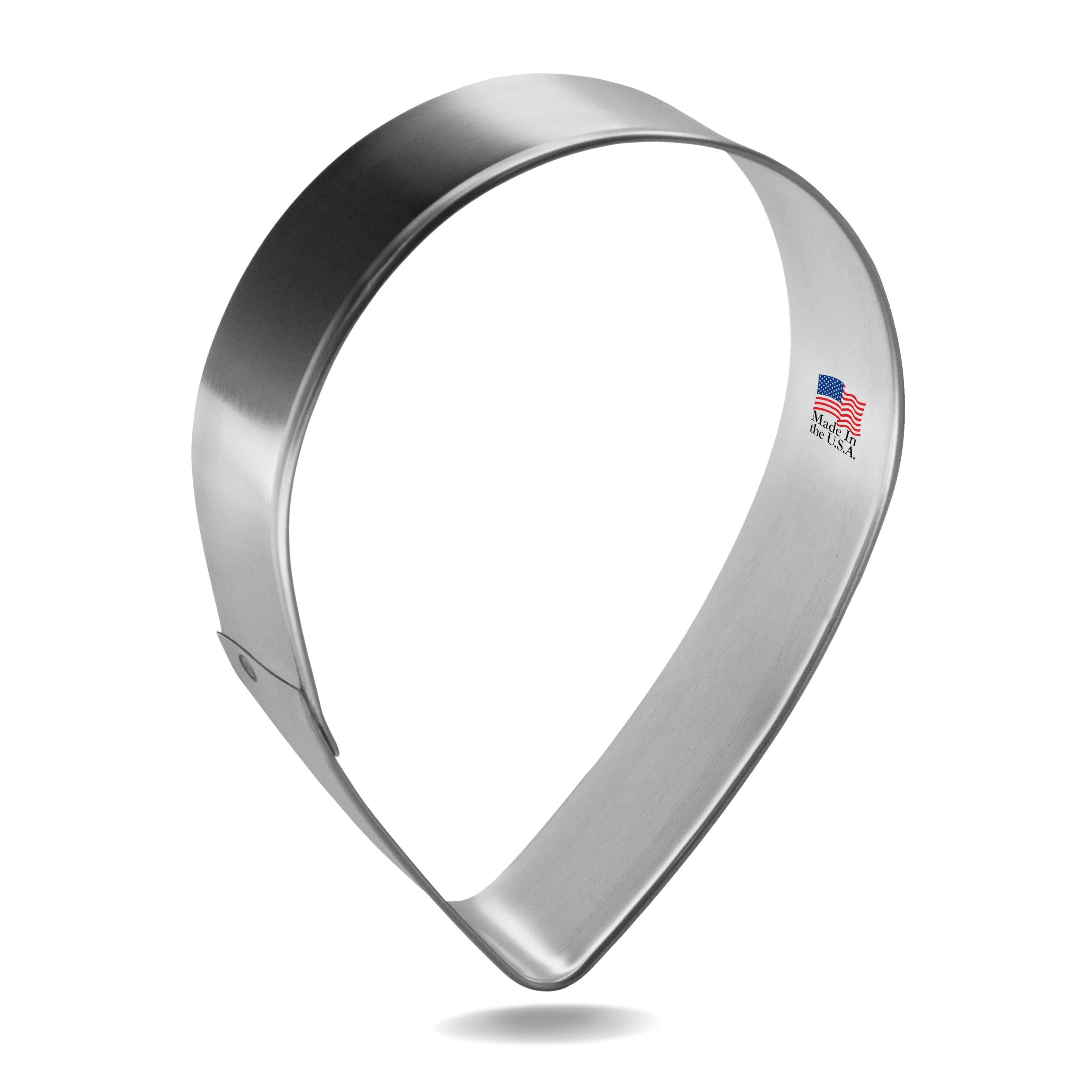 Tear Drop Cookie Cutter 3 7/8 in – Made in the USA – Foose Cookie ...
