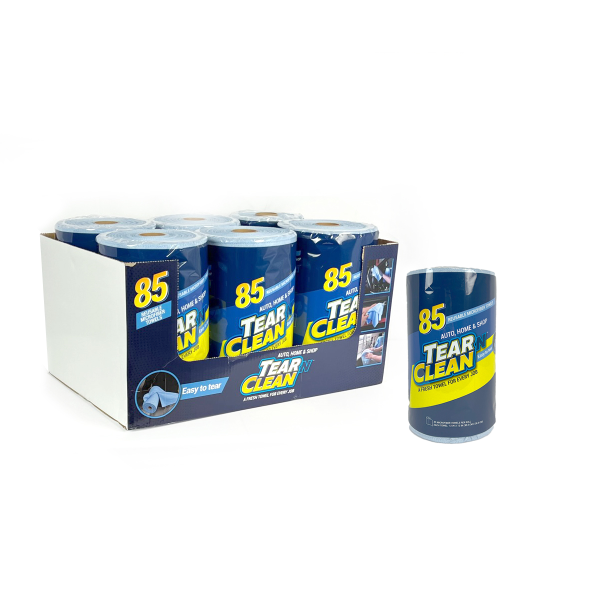 Scott Rags In-A-Box, All-Purpose, White, 85 Shop Towels Per Box ...