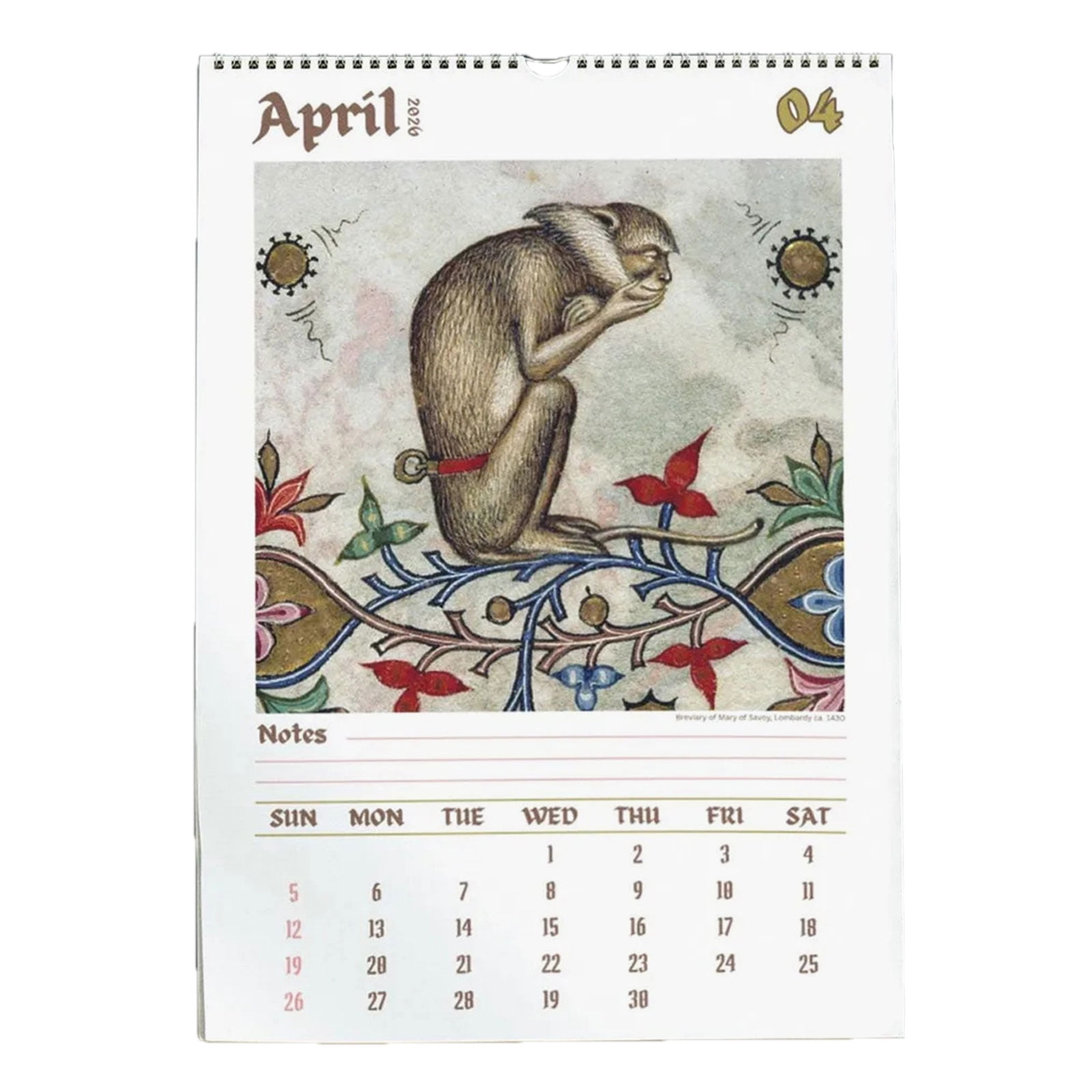 Tear Resistant Paper Clear Date Calendar 2026 Monthly Wall Decorations ...