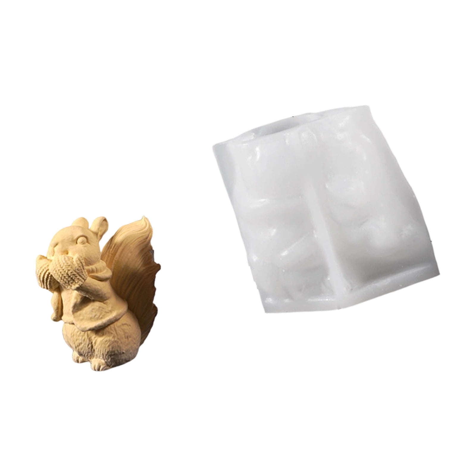 Tear-Resistant Squirrel Craft Molds Versatile Silicone Design for Resin ...