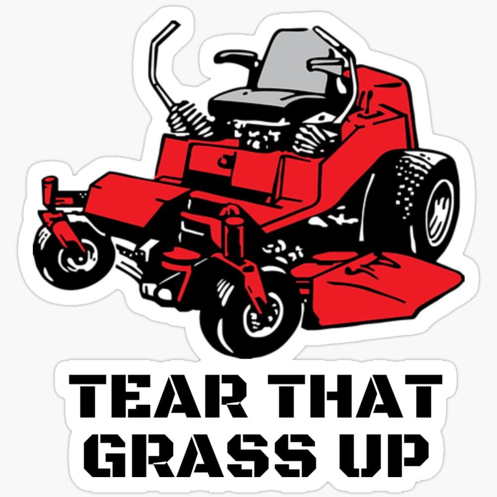 Tear That Grass Up Gardener Stickerphone Decal Water Bottle Stickers ...