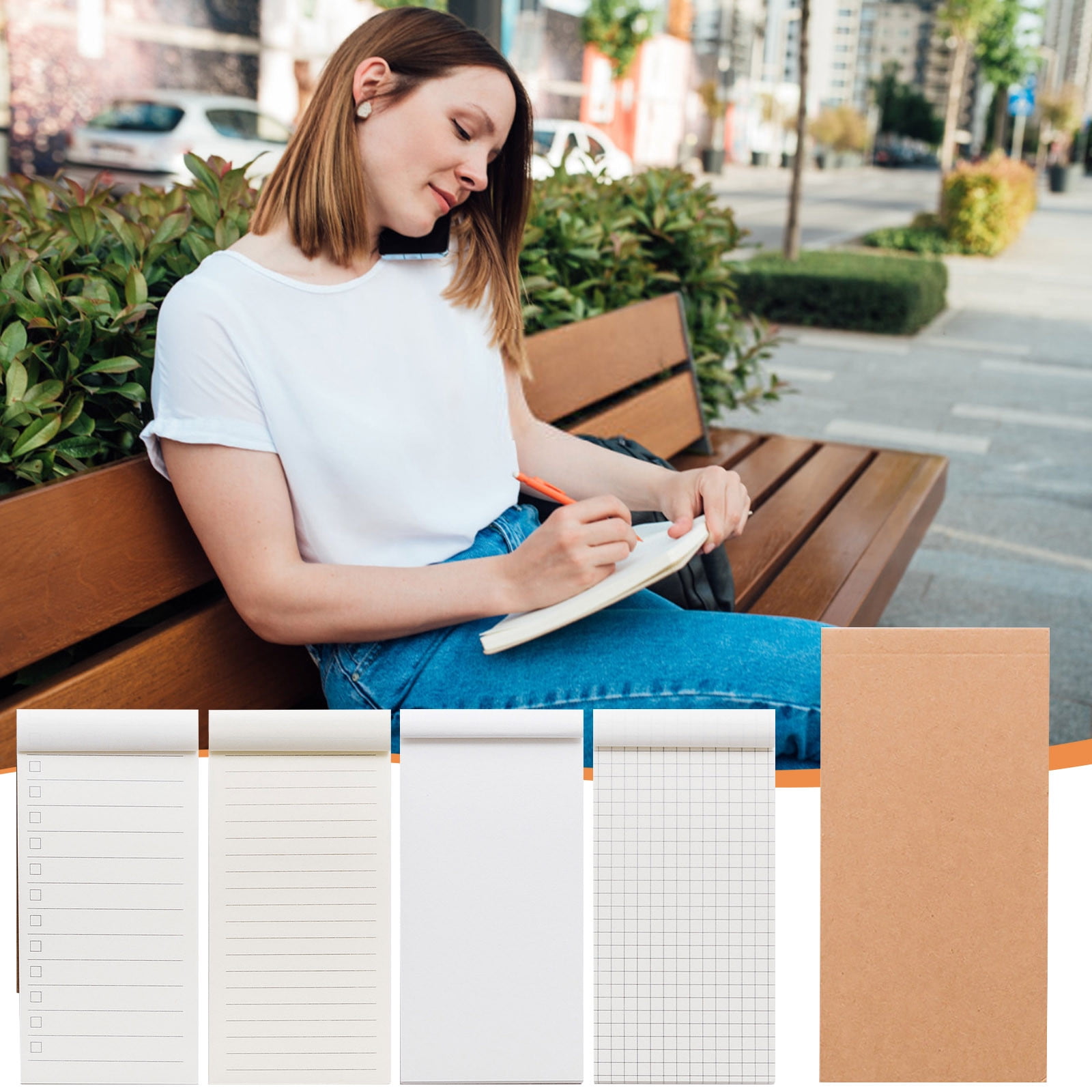 Tearable Kraft Paper Memo Pad - Pocket-Sized Notebook for Lists ...