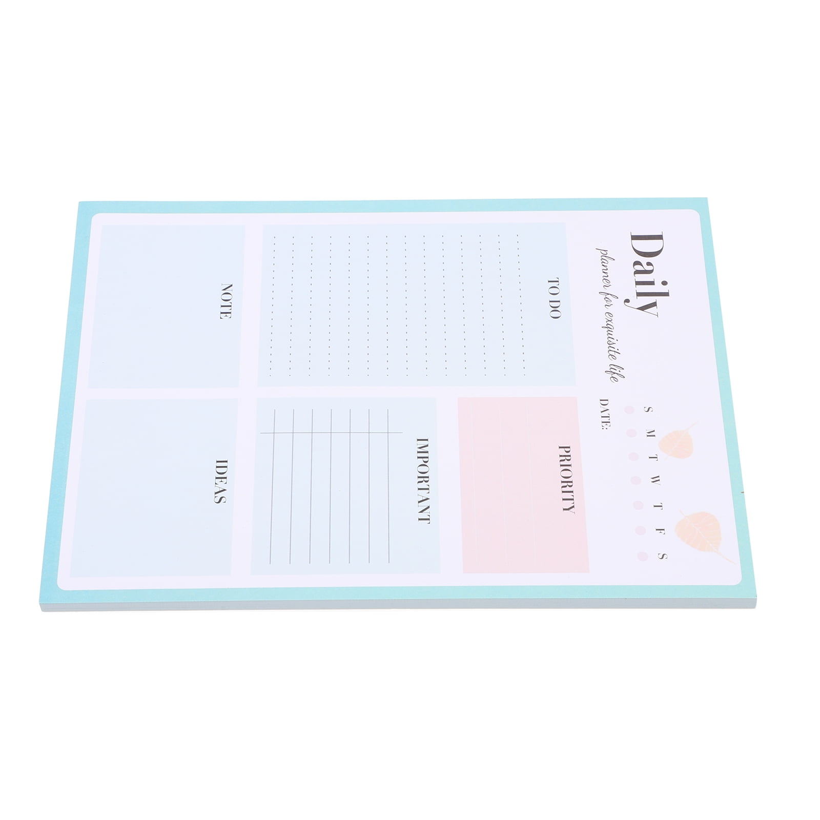 Tearable Memo Pad Block Planner List Weekly Planning Work Office Green ...