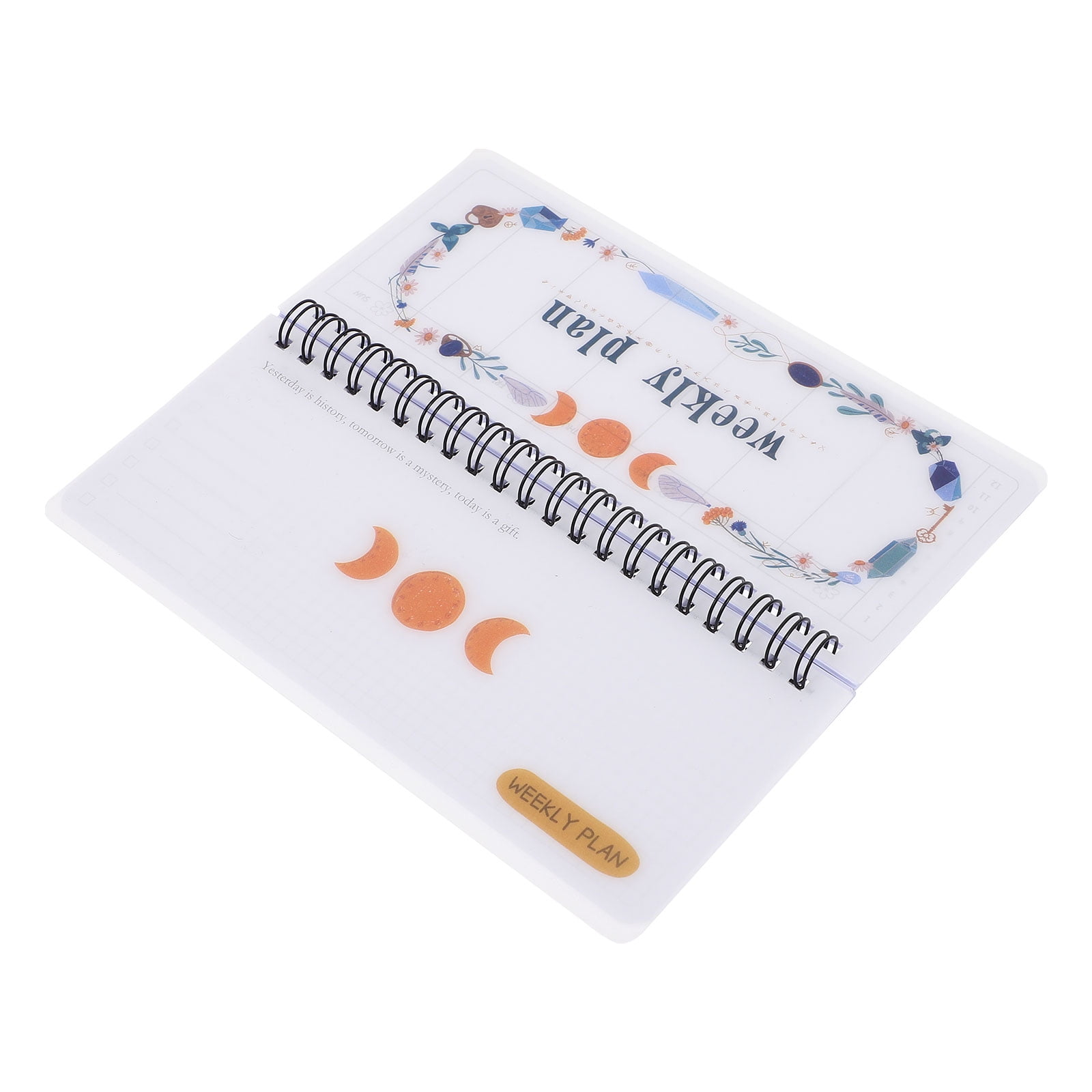 Tearable Weekly Planner Portable Coil Flip-Up Notepad (Garland Planner ...
