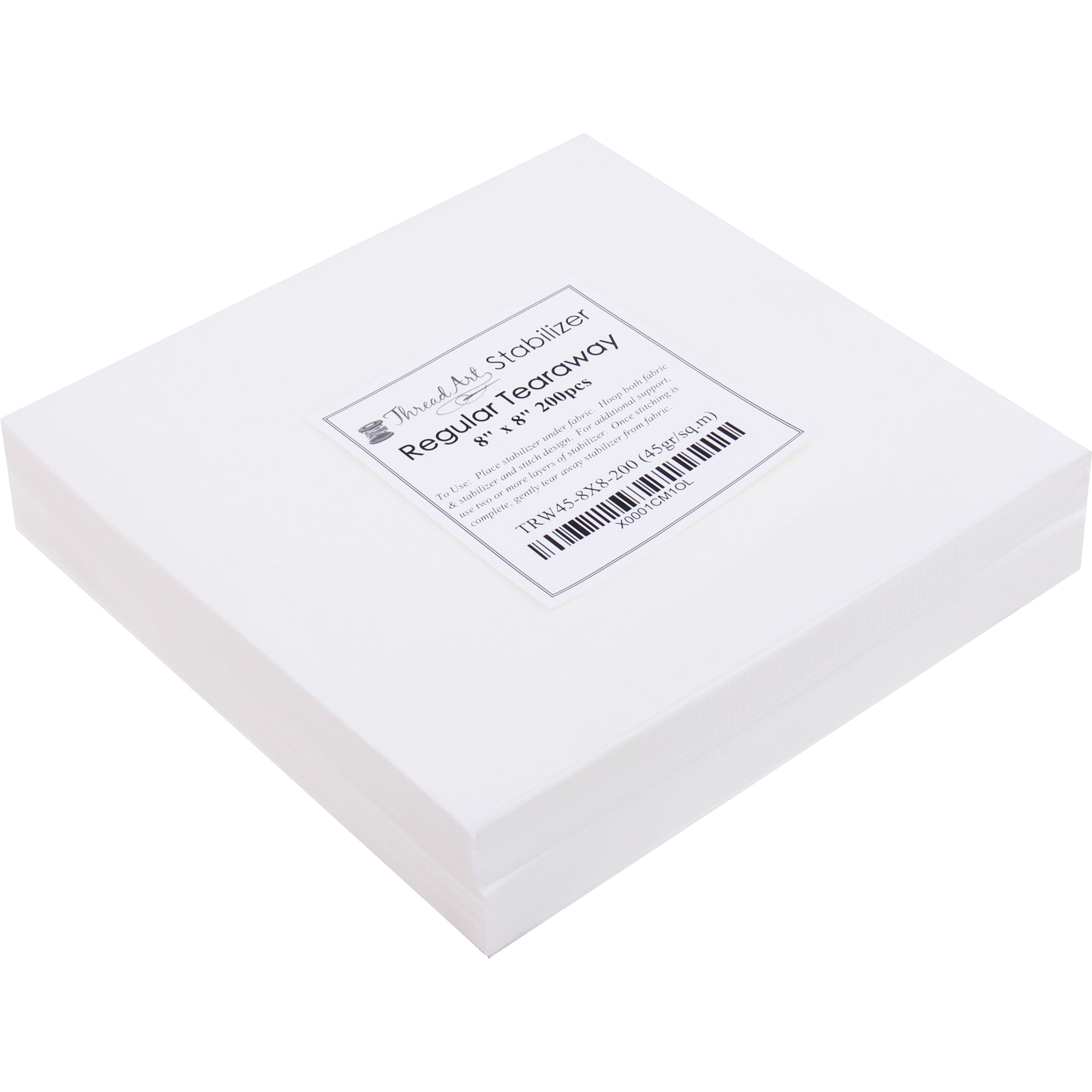 Tearaway Embroidery Stabilizer by | 1.6 oz Medium Weight | 8" x 8" 100 ...
