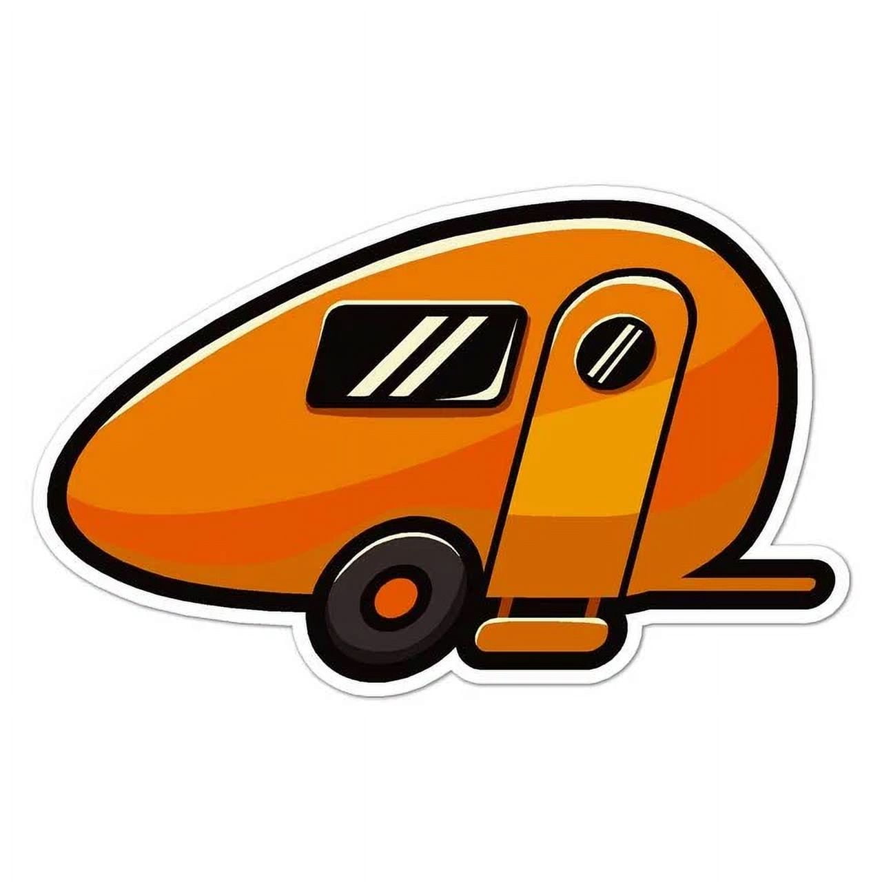 Teardrop Camper Trailer Sticker Indoor Outdoor Phone Decal Water Bottle ...