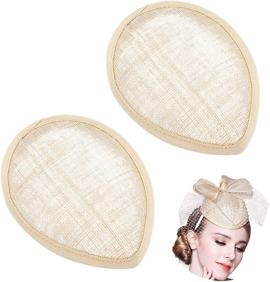 Teardrop Fascinator Hat Base Linen Mesh Millinery Base Cocktail Hat ...