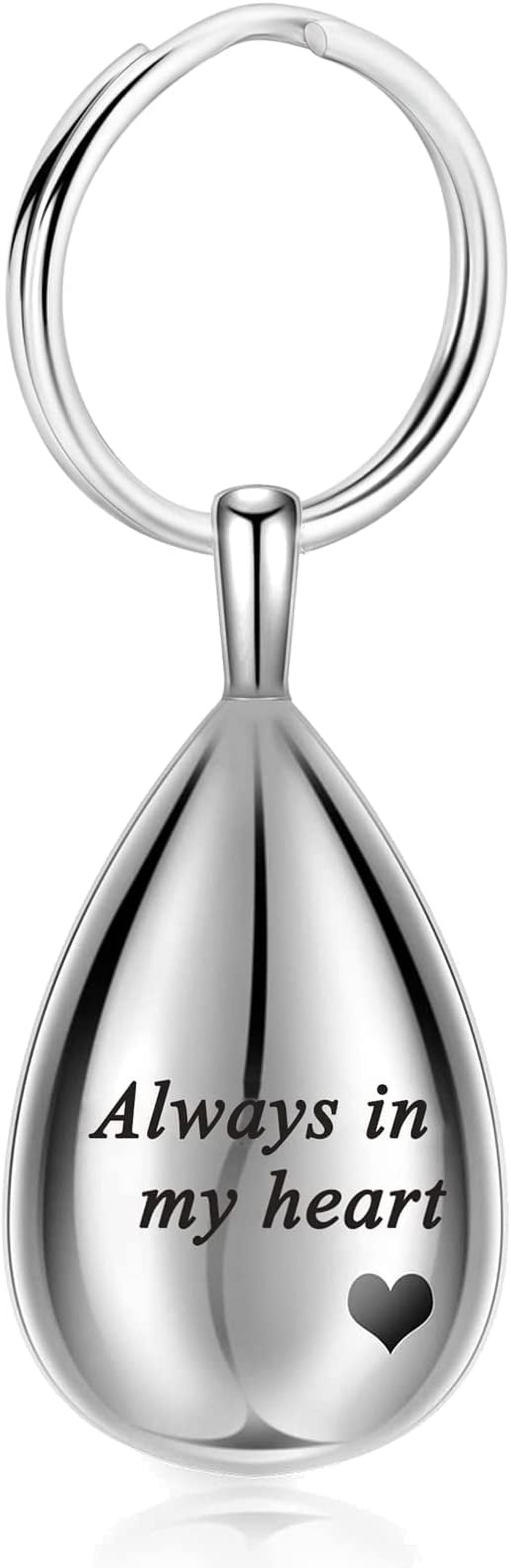 Teardrop Memorial Keepsake Keychain for Human Ashes Pet Ashes Cremation ...