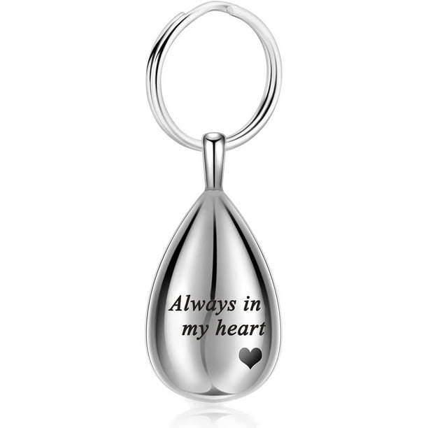 Teardrop Memorial Keepsake Keychain for Human Ashes Pet Ashes Cremation ...