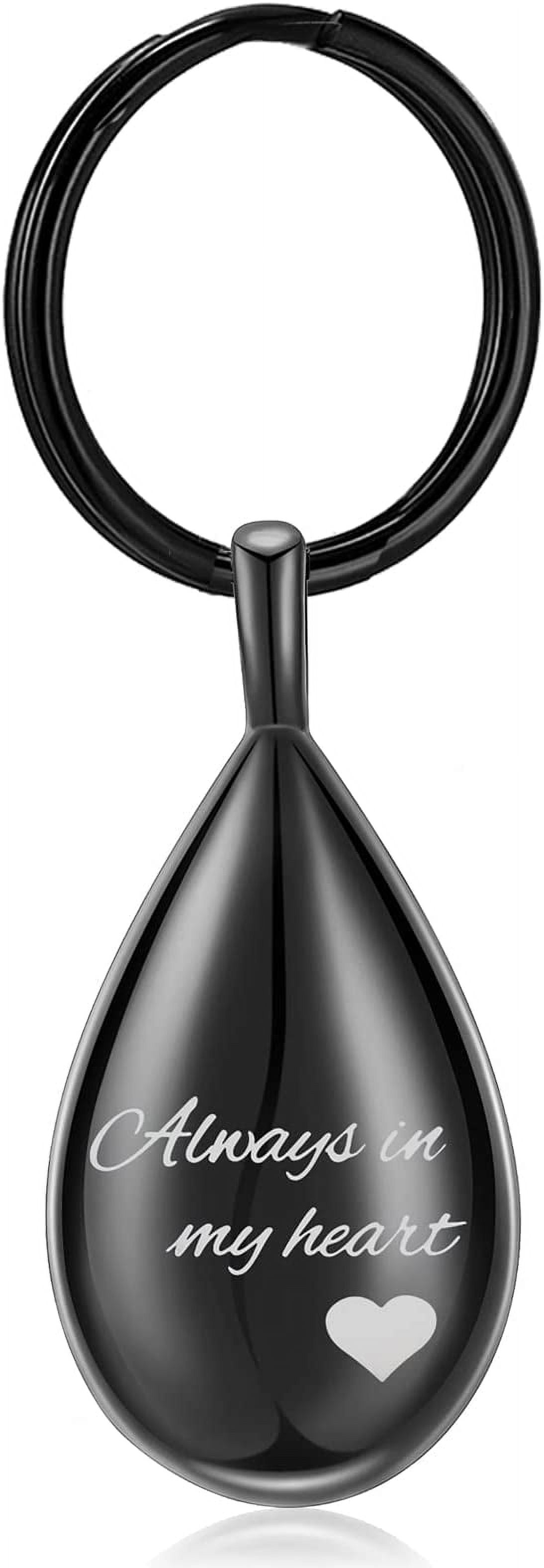 Teardrop Memorial Keepsake Keychain for Human Ashes Pet Ashes Cremation ...