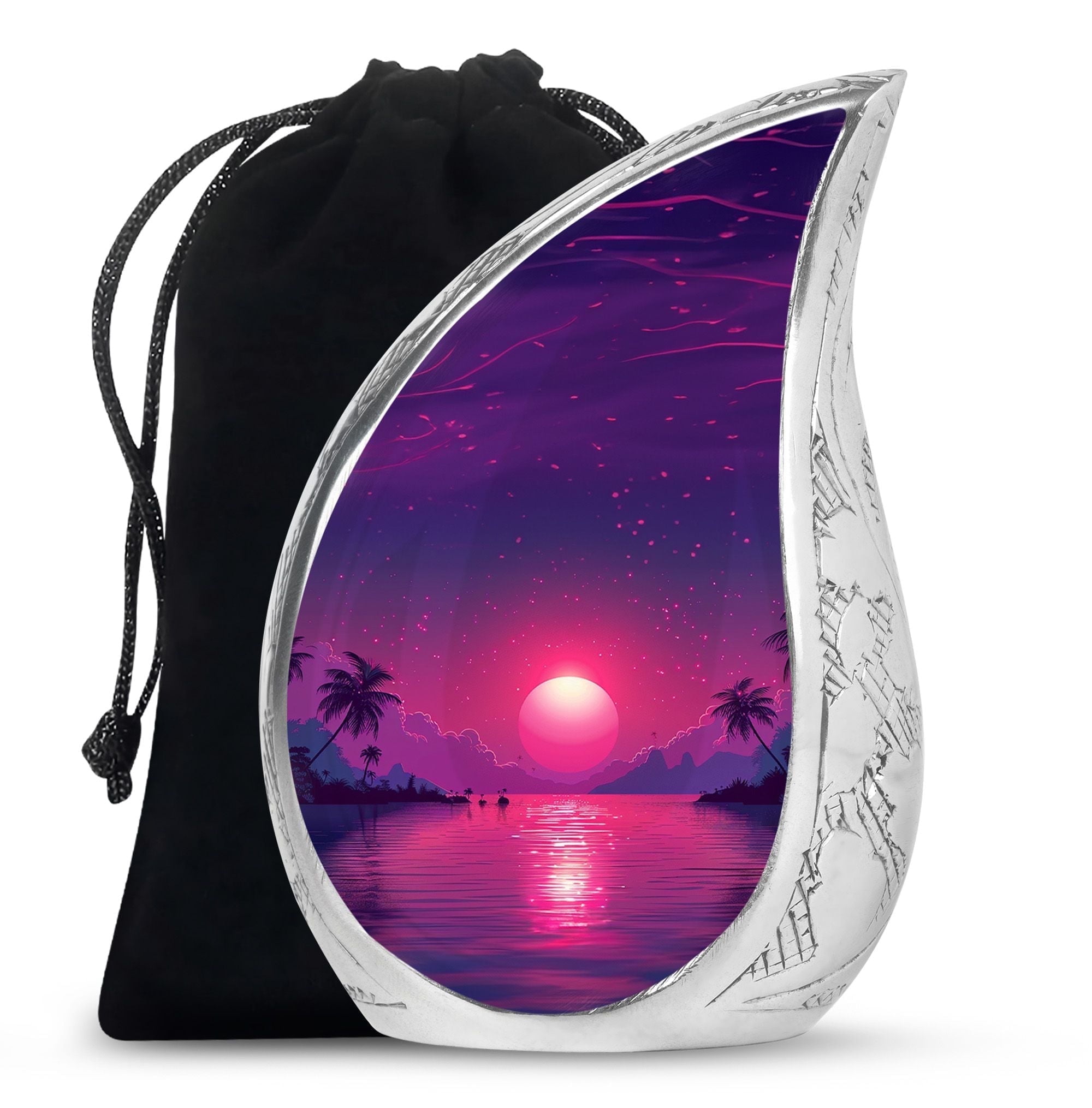 Teardrop Moon Urns for Human Ashes Adult, Large Urn for Ashes for Women ...