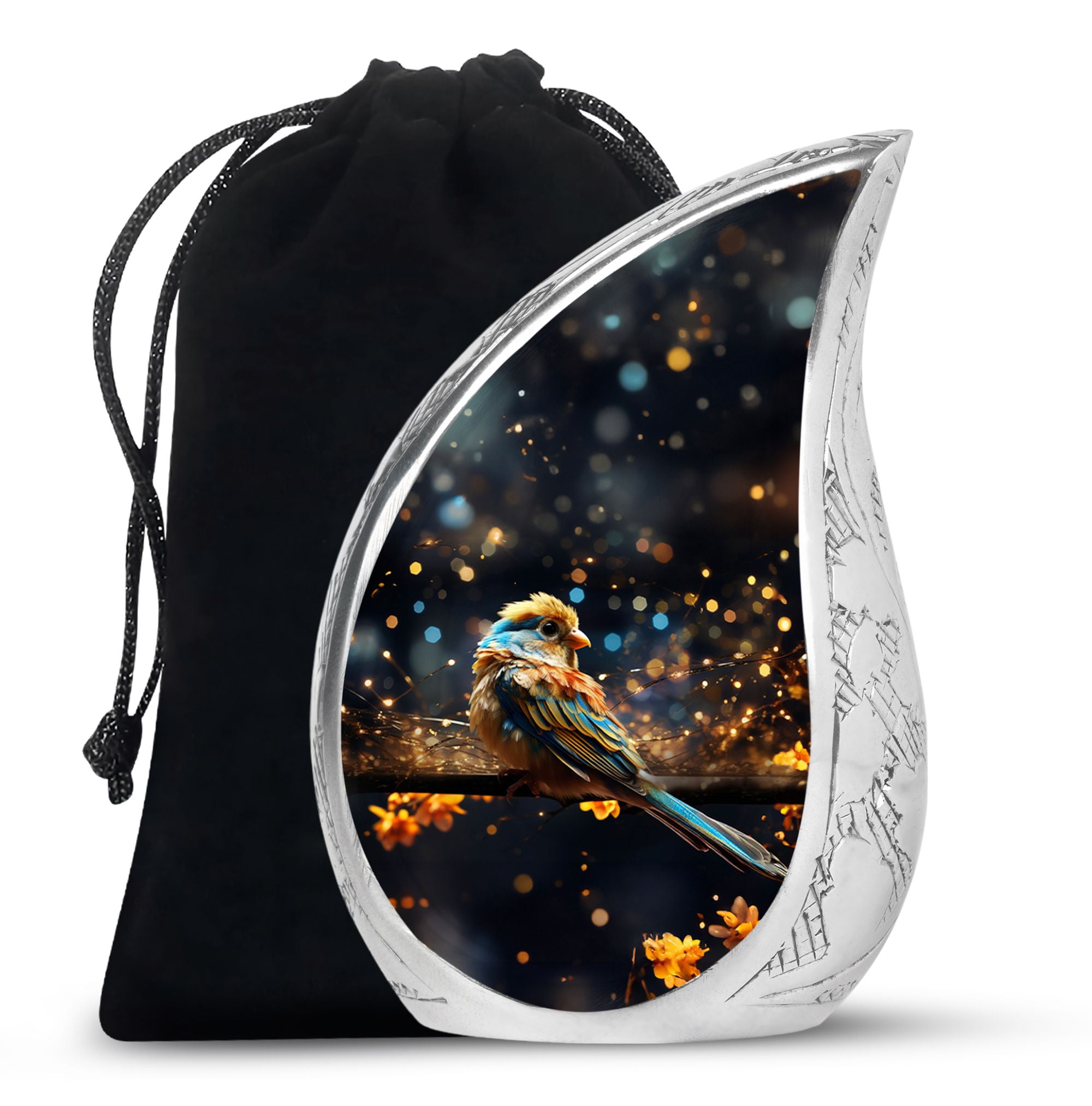 Teardrop Northern Lights Urns for Human Ashes, Cremation Urn, Large ...