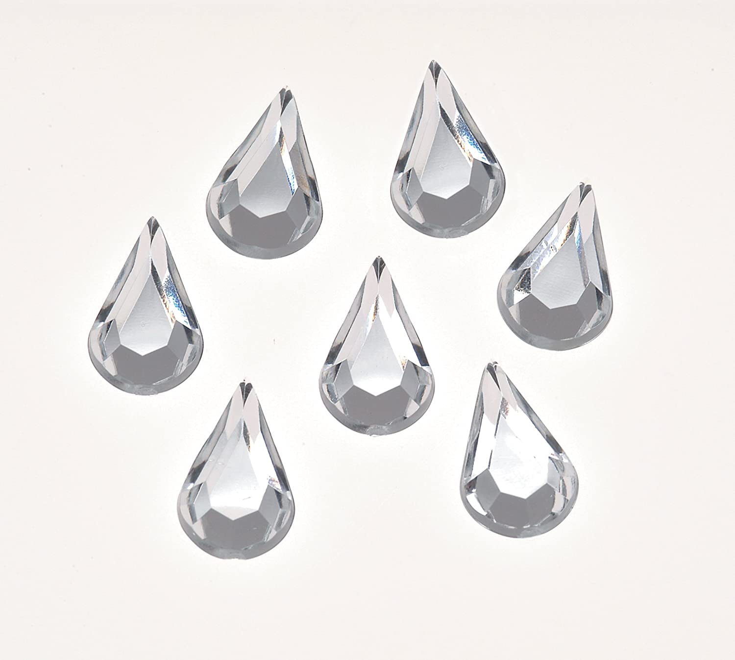 Teardrop Rhinestones - Crystal - 13 X 8Mm - Walmart.com