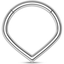 G23 Titanium Cartilage Earring Hoop: 16G 8mm 10mm 12mm Conch Helix ...
