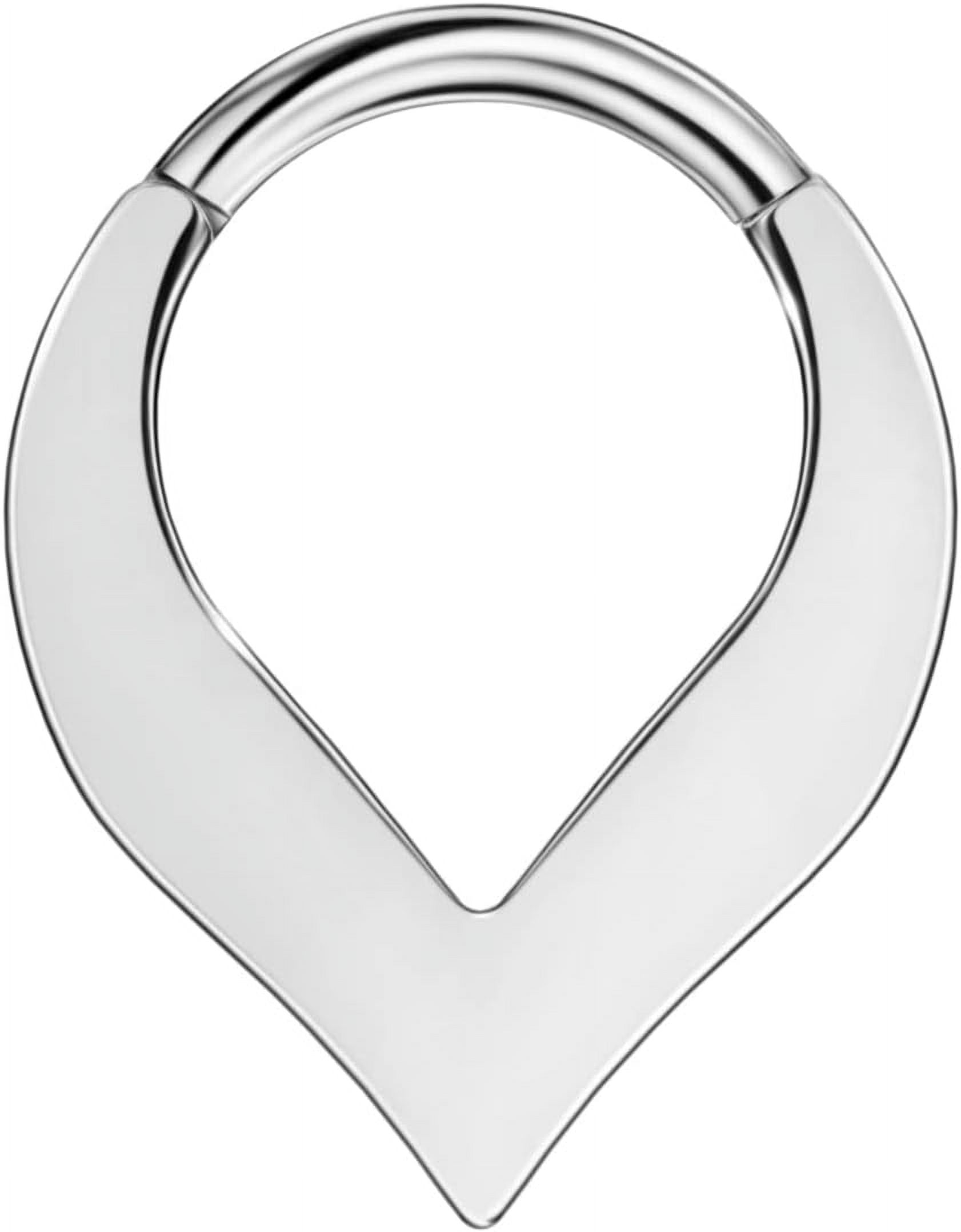 Teardrop Septum Rings for Women 16g Septum Jewelry 16 Gauge Septum ...