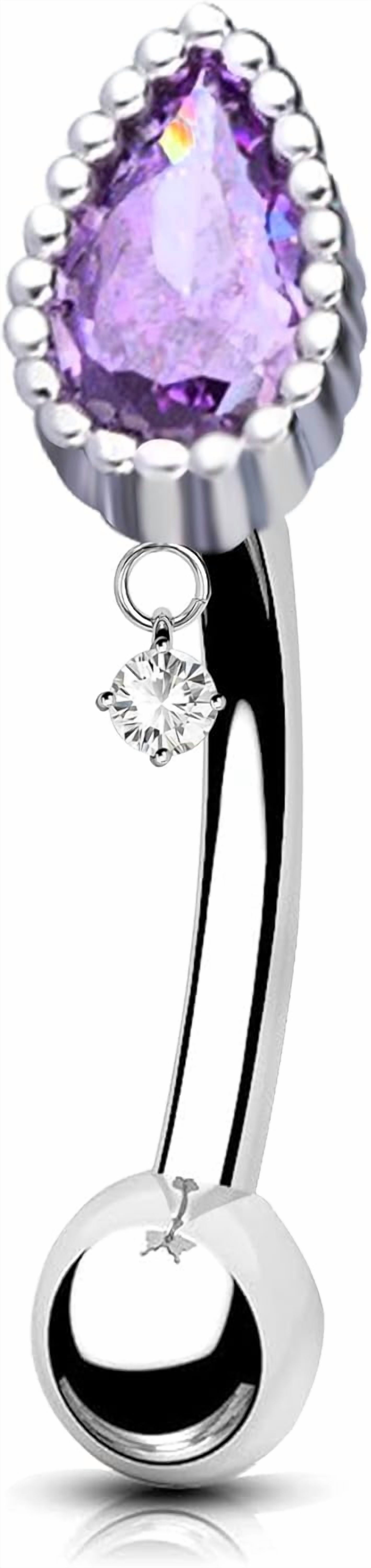 Teardrop Top Rook Earring 16G Eyebrow Piercings 316L Surgical Steel ...
