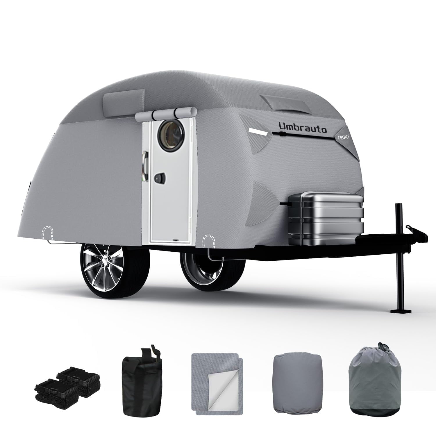 Teardrop Travel Trailer Cover 5'-8' Camper Cover 7 Layers Top ...