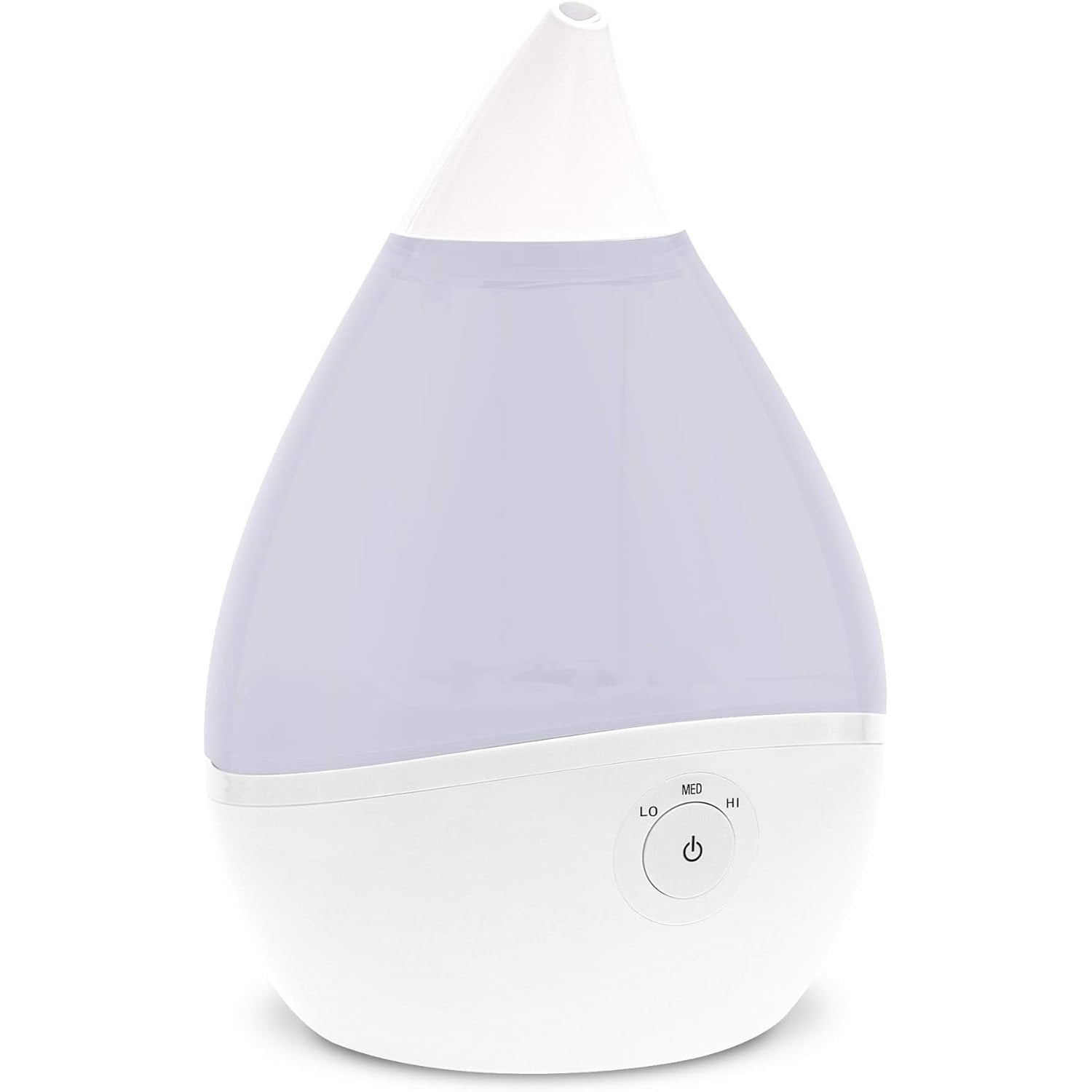 Teardrop Ultrasonic Cool Mist Humidifier for Baby Nursery, 0.5 Gallon ...